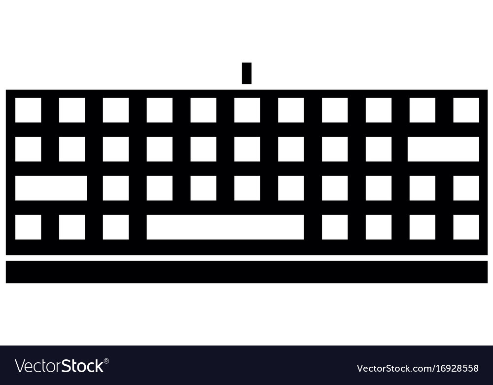 Keyboard hardware computer Royalty Free Vector Image