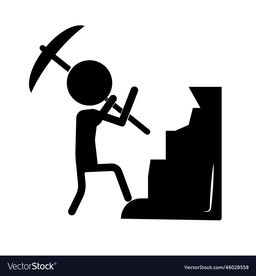 Mining worker Royalty Free Vector Image - VectorStock