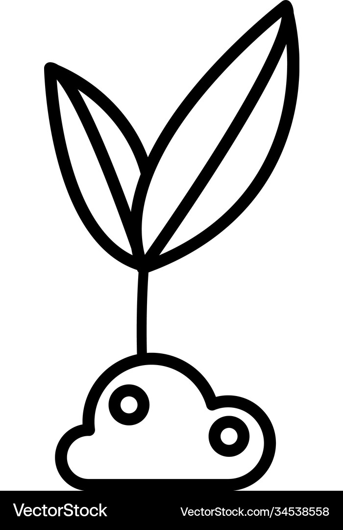 Plant gardening flat style icon Royalty Free Vector Image