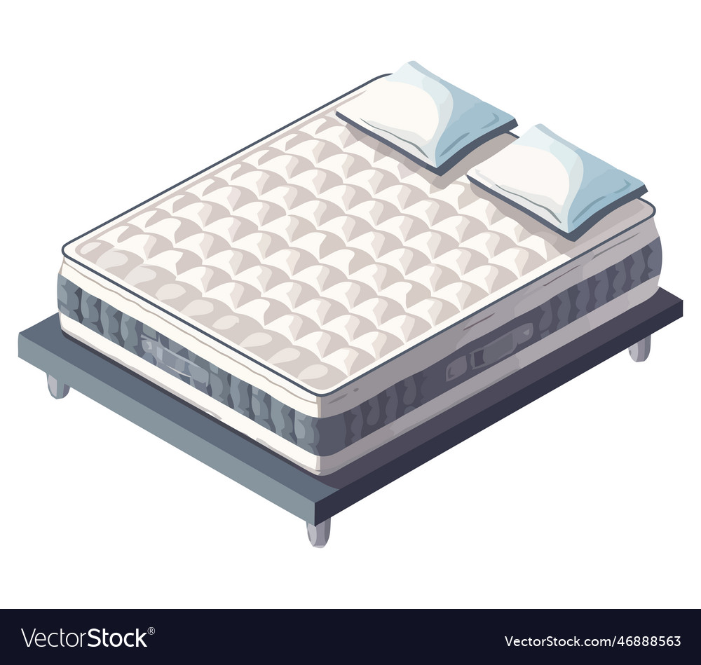 Comfortable bed Royalty Free Vector Image - VectorStock