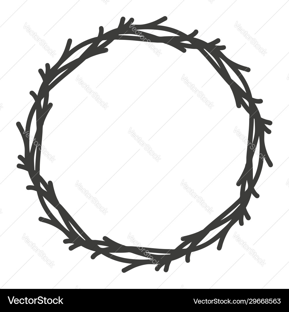 Crown thorns easter religious symbol of Royalty Free Vector