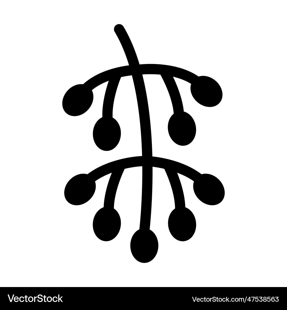 Hackberry glyph icon for personal and commercial Vector Image