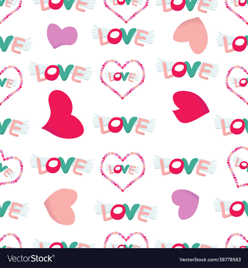 Love pattern Royalty Free Vector Image - VectorStock