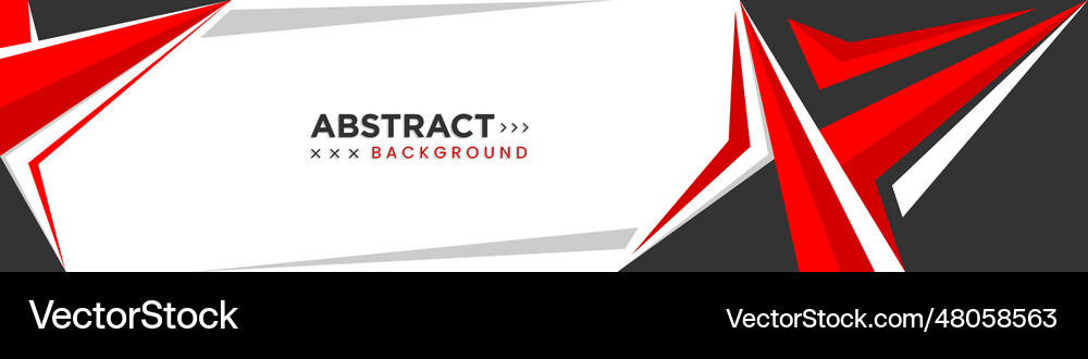Modern abstract sport banner design with red Vector Image