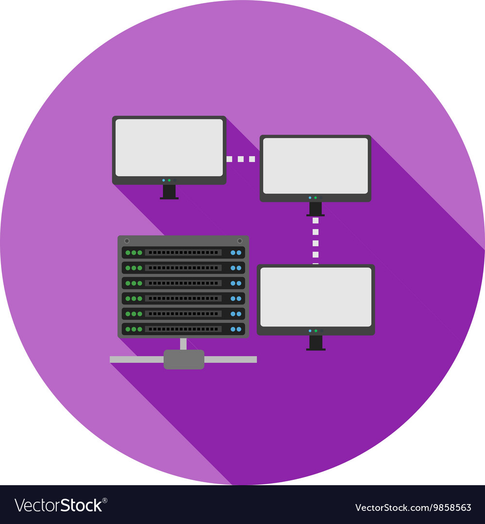 Server Connections Royalty Free Vector Image - VectorStock