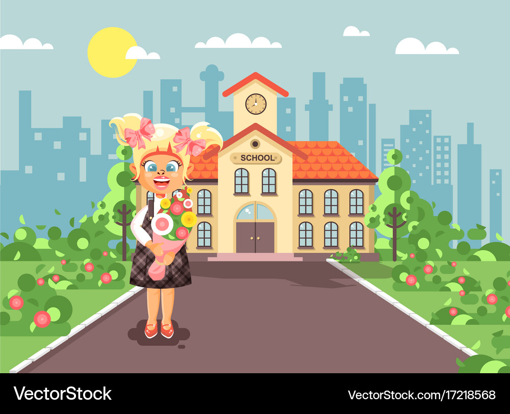 Cartoon character child lonely Royalty Free Vector Image