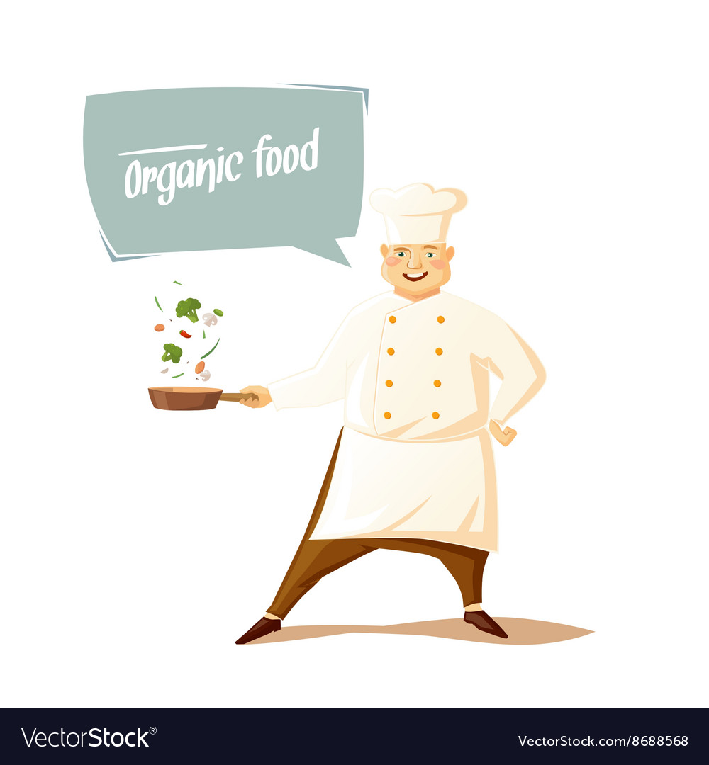 Funny chef Royalty Free Vector Image - VectorStock