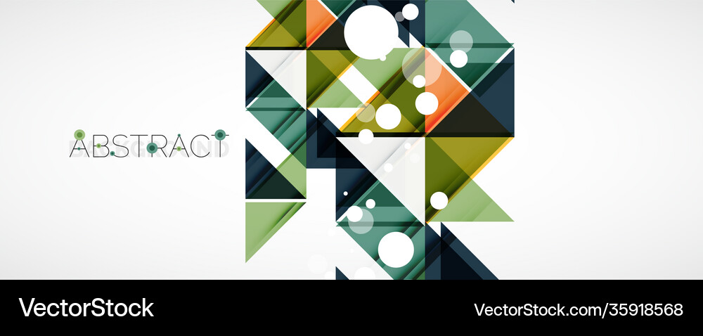 Geometric abstract background techno color Vector Image