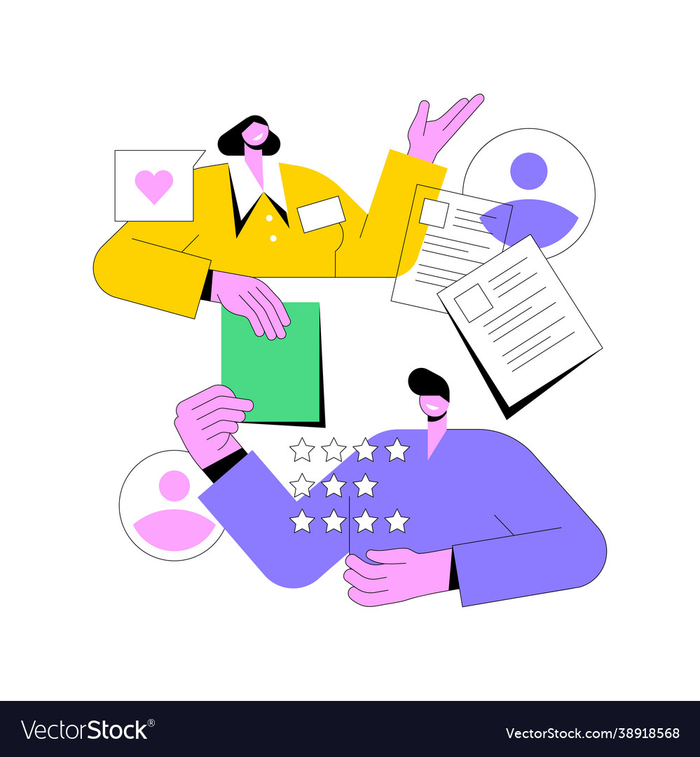 Job interview abstract concept Royalty Free Vector Image Job interview abstract concept Royalty Free Vector Image
