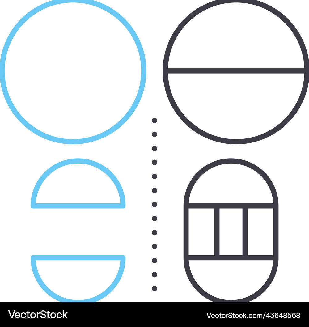 Logo design line icon outline symbol Royalty Free Vector