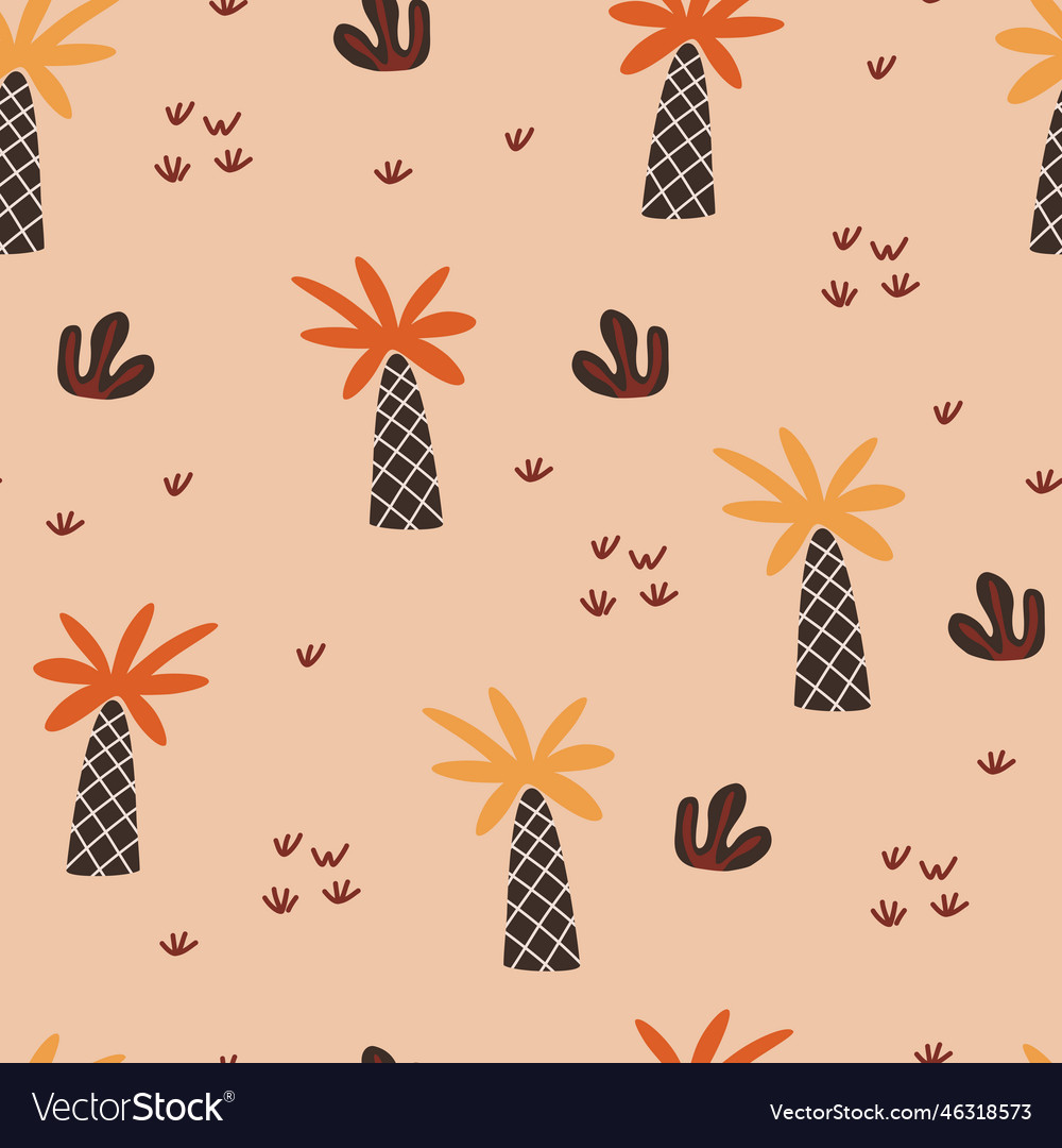 0156 palm pattern Royalty Free Vector Image - VectorStock