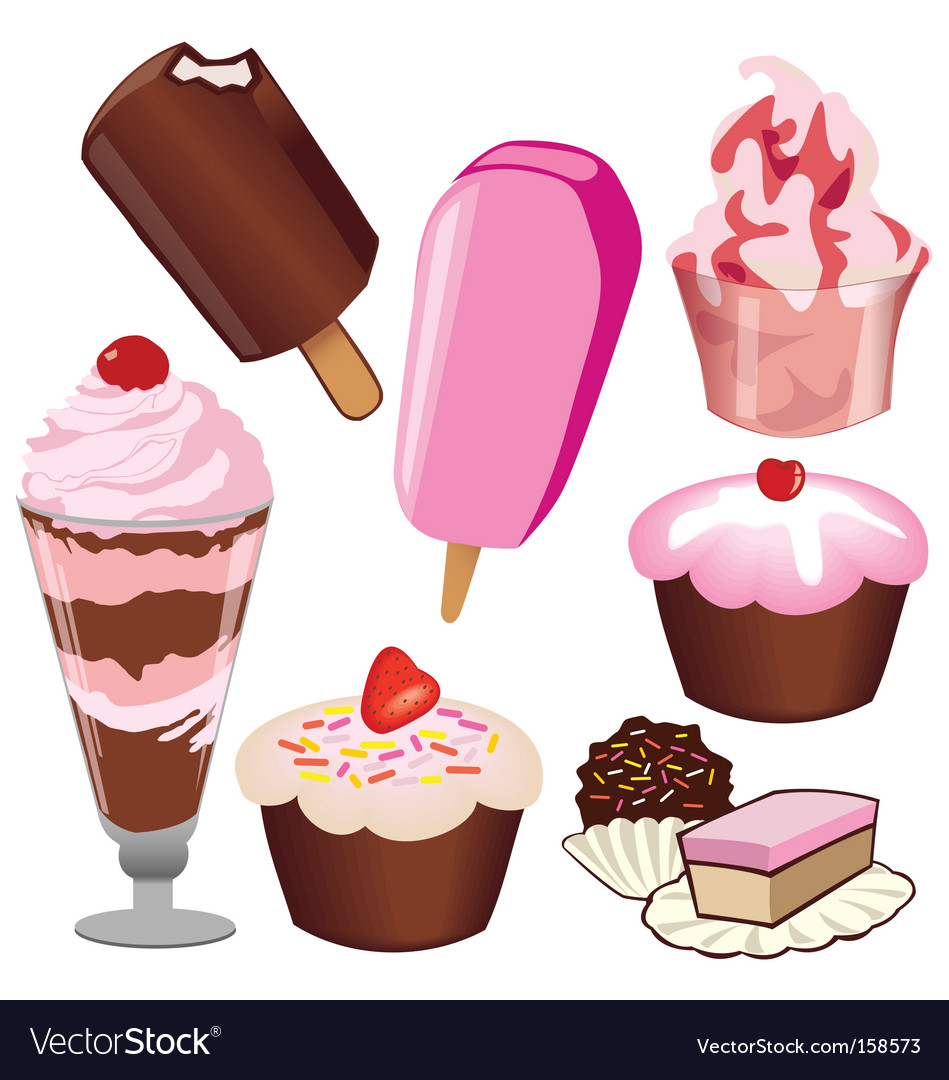 Dessert Royalty Free Vector Image - VectorStock