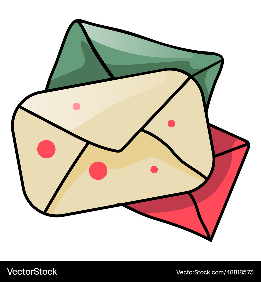 Envelope letter flat Royalty Free Vector Image