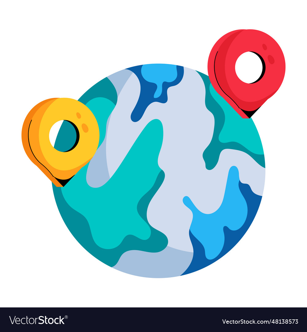 Global tracking Royalty Free Vector Image - VectorStock