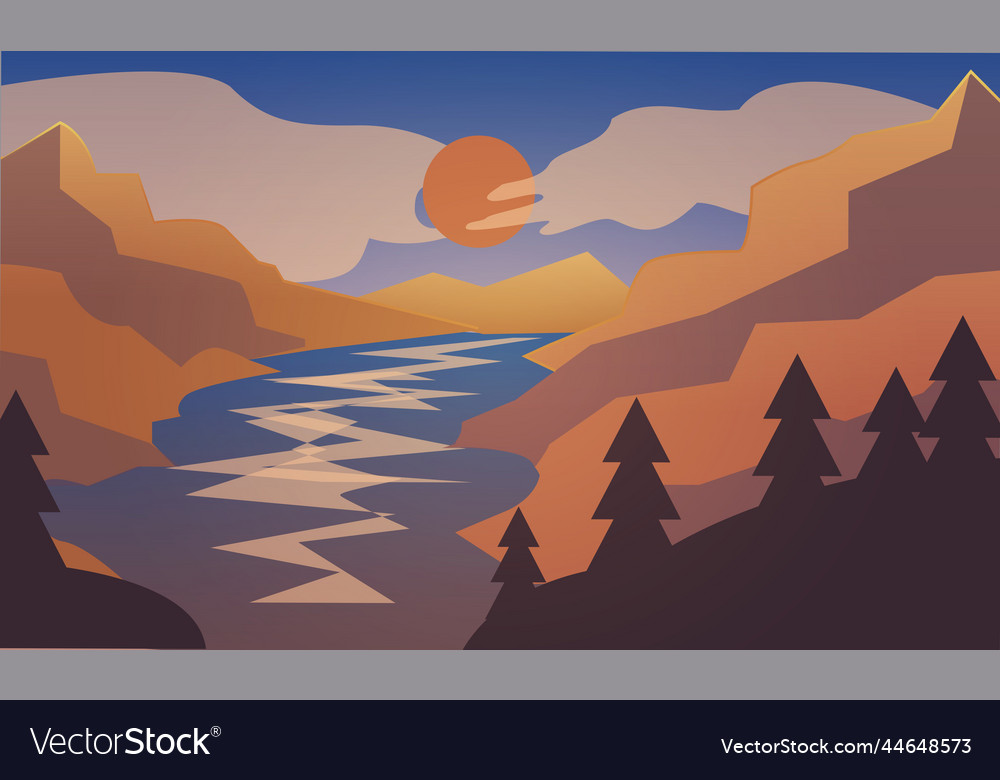 Landscape Royalty Free Vector Image - VectorStock