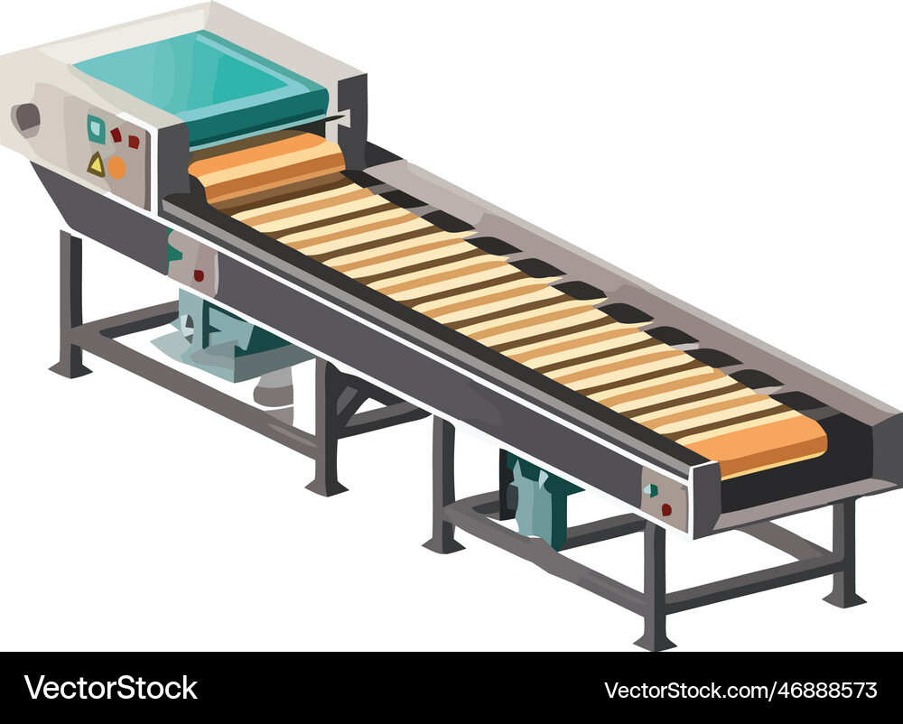 Modern machinery in factory Royalty Free Vector Image