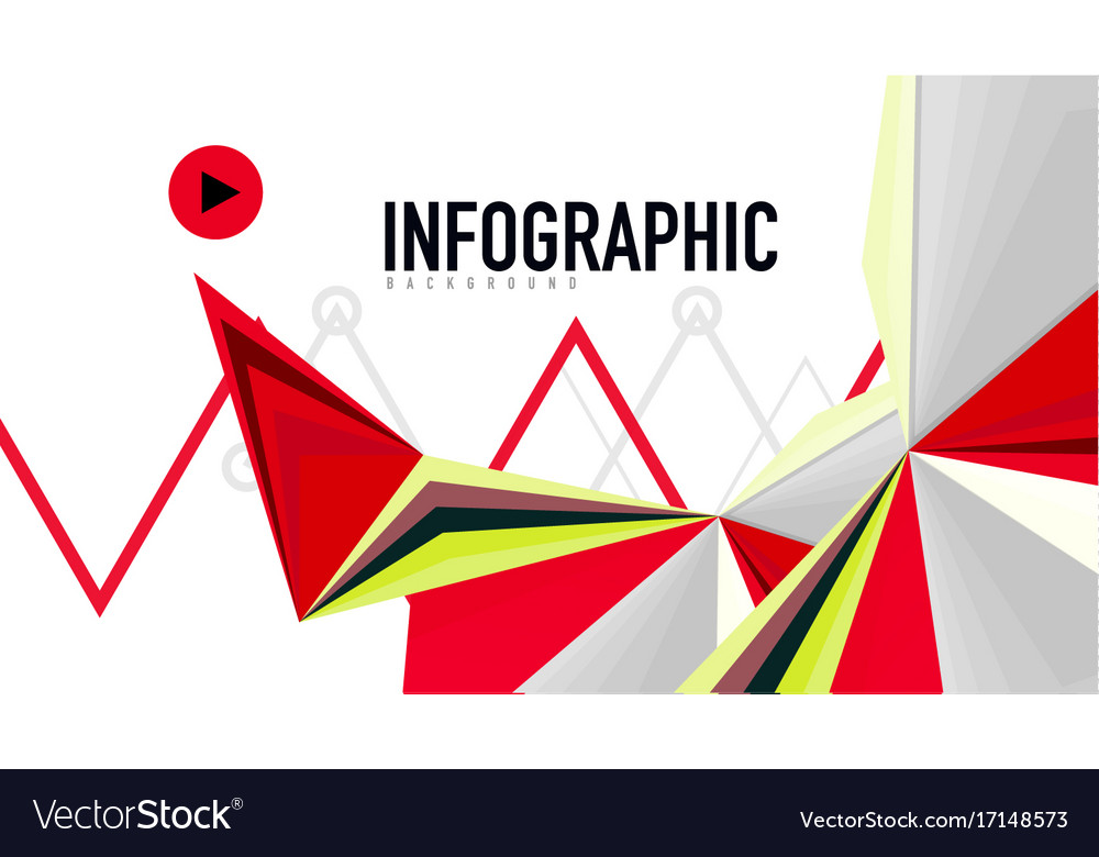 Modern triangle presentation template Royalty Free Vector