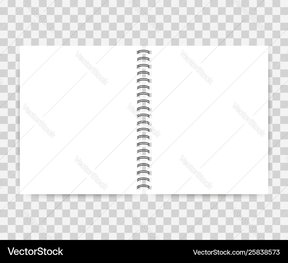 Notebook mock up with place for your text Vector Image