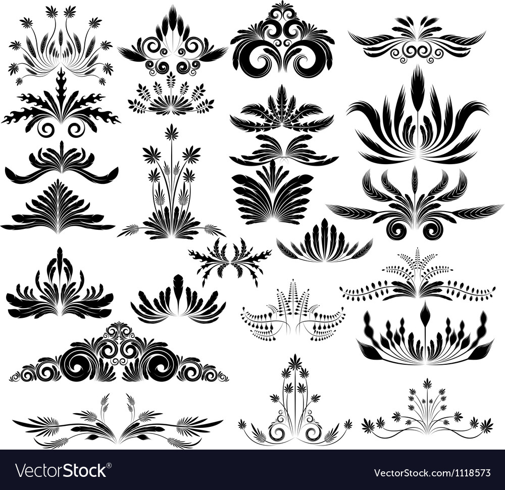 Sel design elements Royalty Free Vector Image - VectorStock