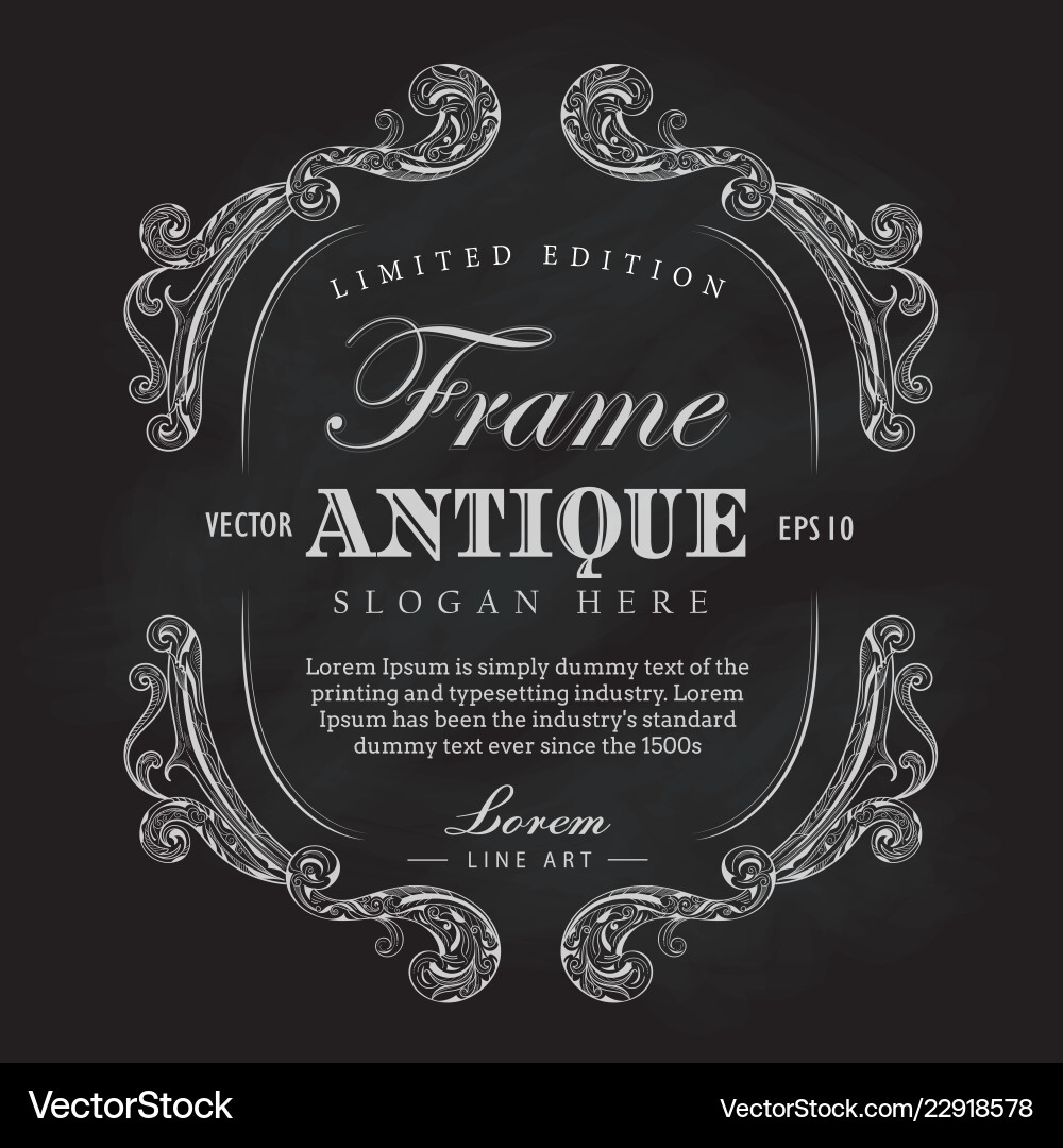 Vintage Chalkboard Frames