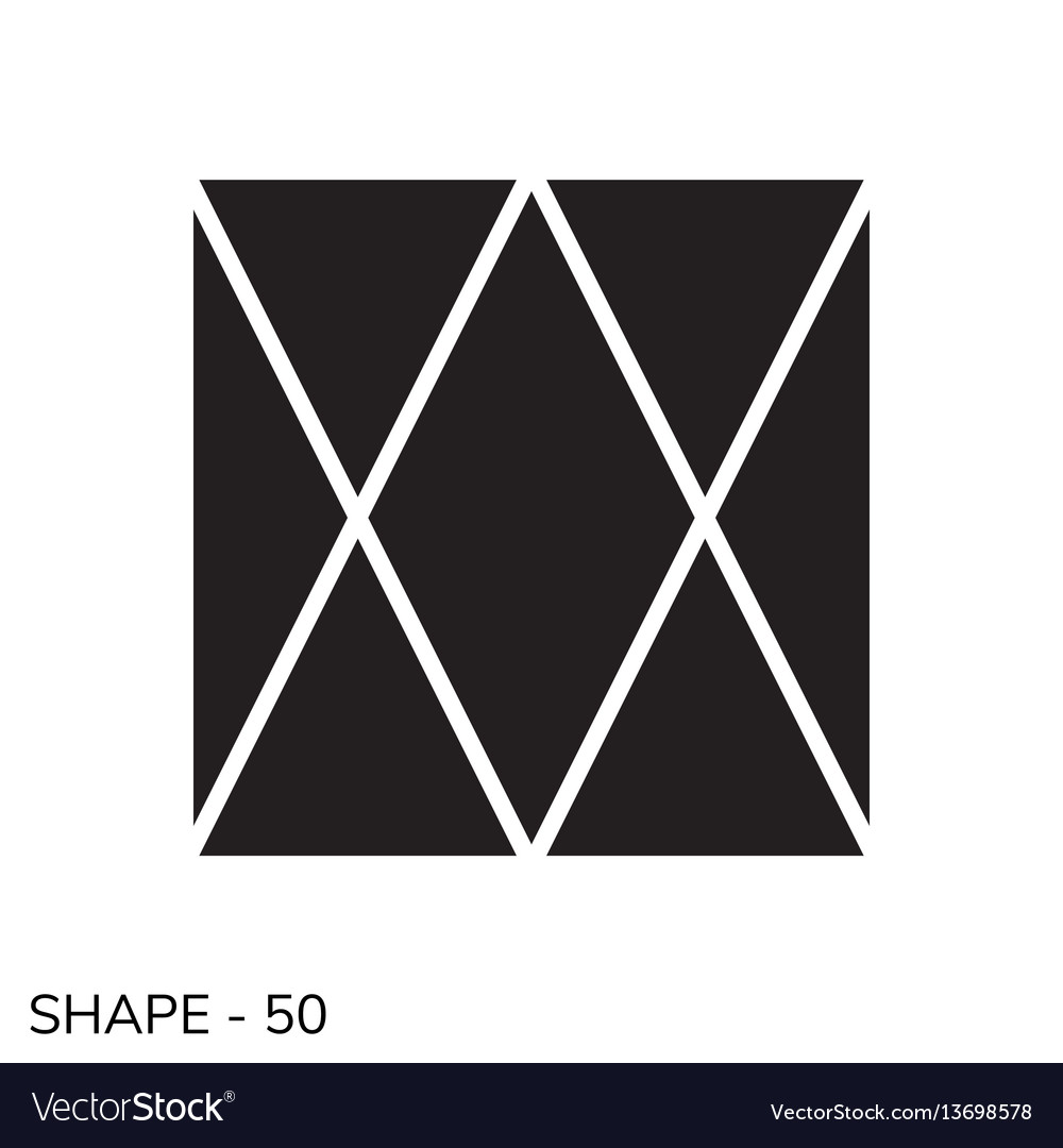 Simple geometric shape Royalty Free Vector Image