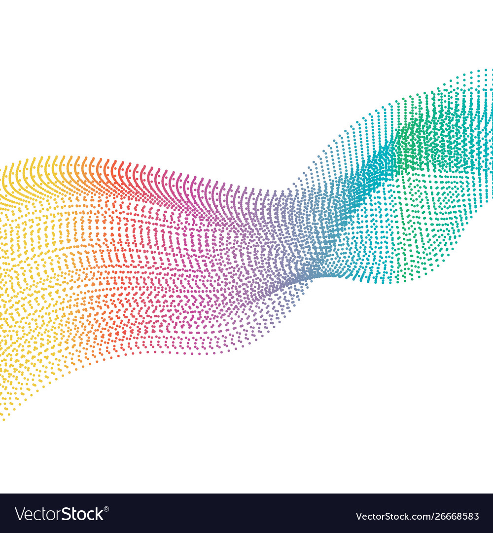 Abstract smooth color wave Royalty Free Vector Image