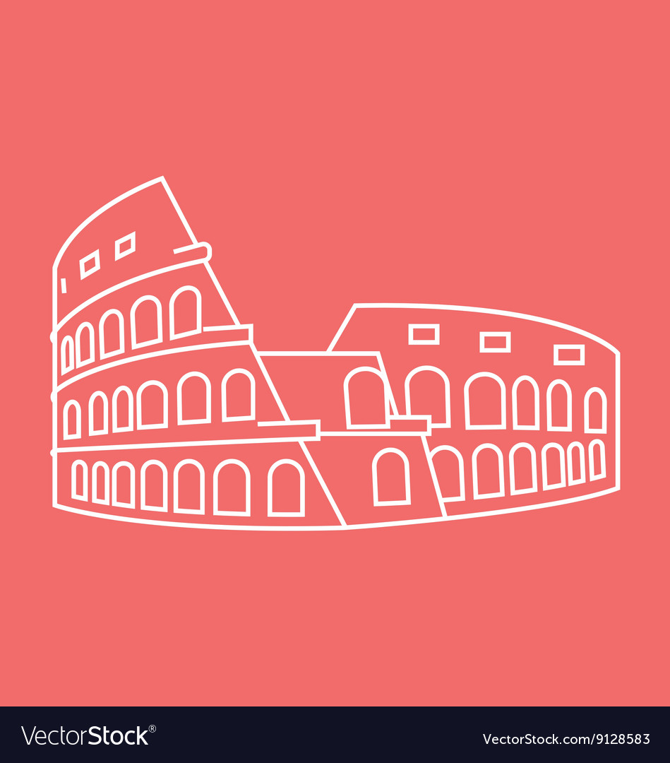 Colosseum Royalty Free Vector Image - VectorStock