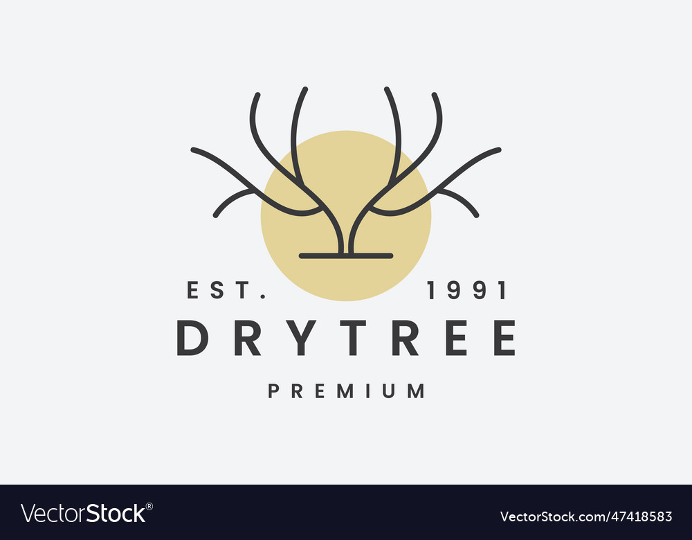 Dry tree Royalty Free Vector Image - VectorStock