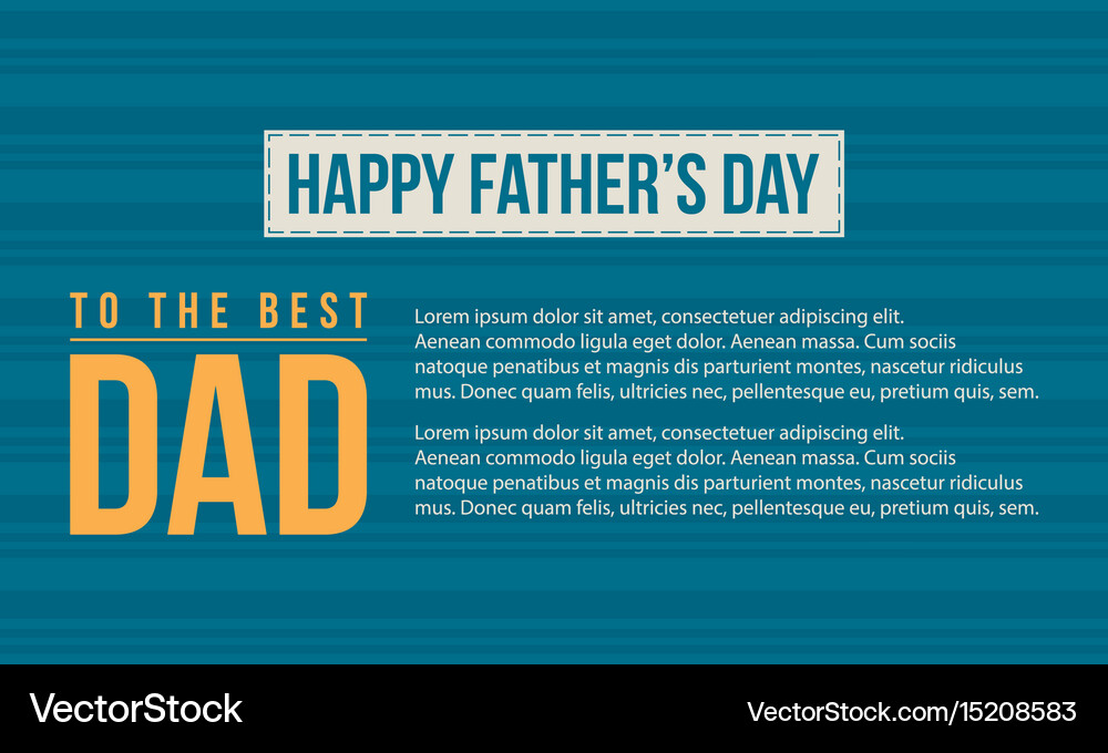 Father day background for greeting card Royalty Free Vector