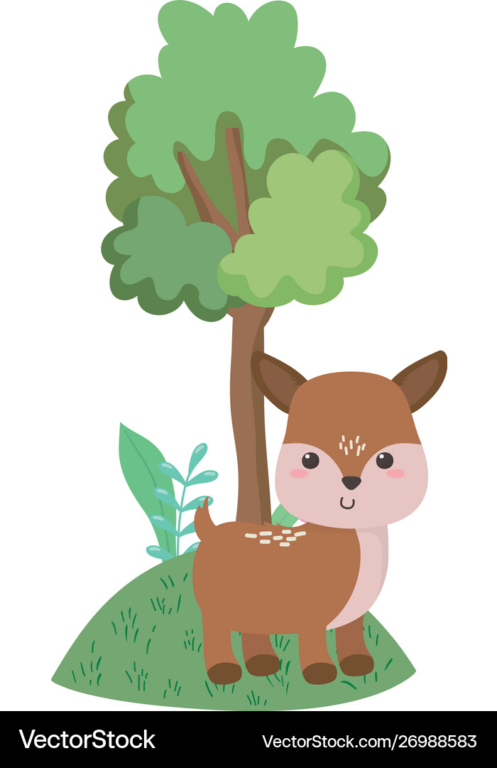 Isolated reindeer cartoon design Royalty Free Vector Image