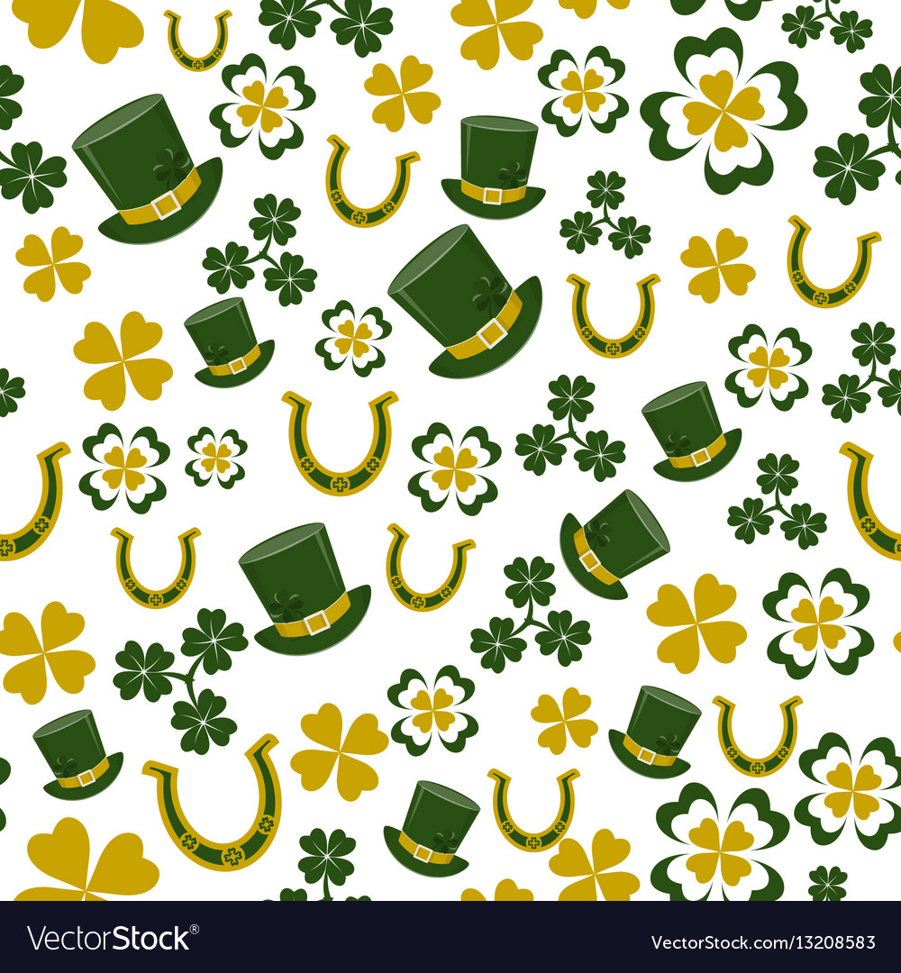 Saint Patrick's Day Pattern Royalty Free Vector Image