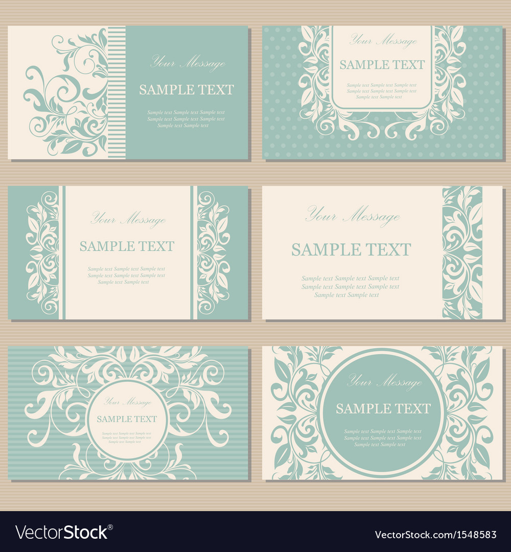 Vizit cards Royalty Free Vector Image - VectorStock