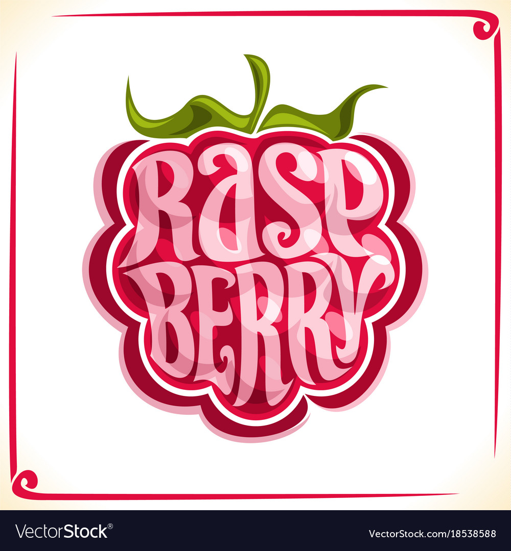 Logo for raspberry Royalty Free Vector Image - VectorStock