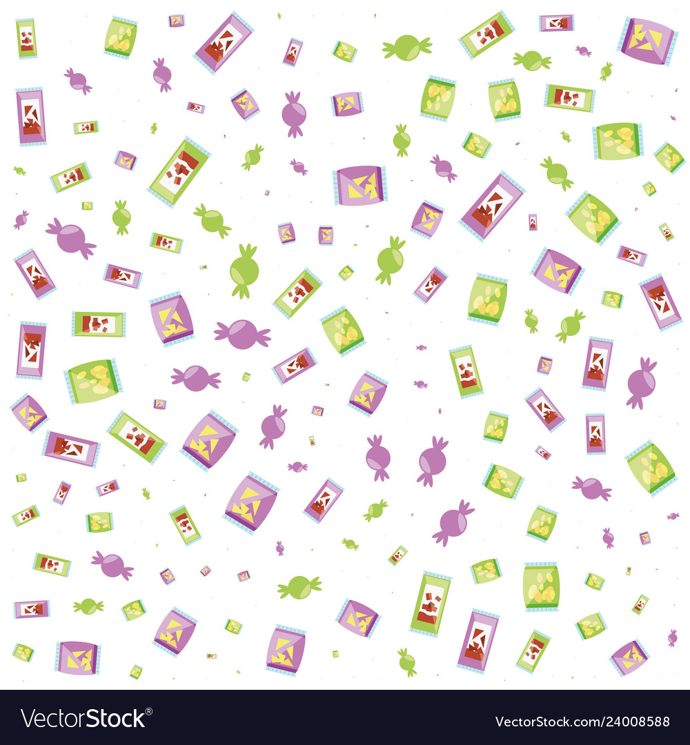 Set of products vending machine pattern Royalty Free Vector