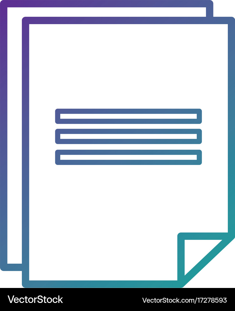 Document paper isolated icon Royalty Free Vector Image