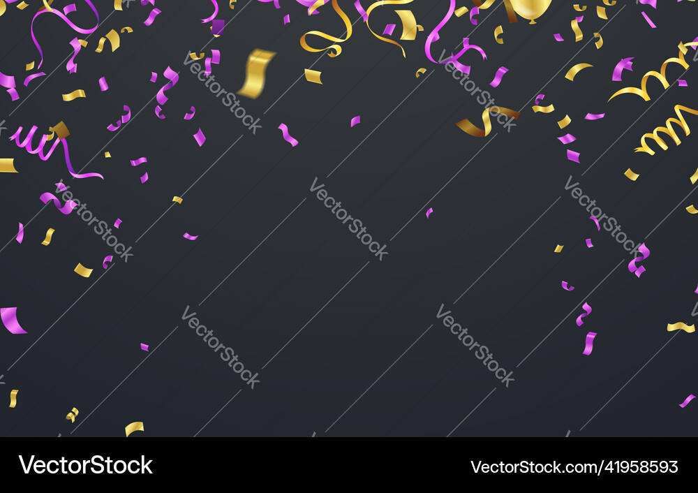 New birthday celebration with colorful Royalty Free Vector