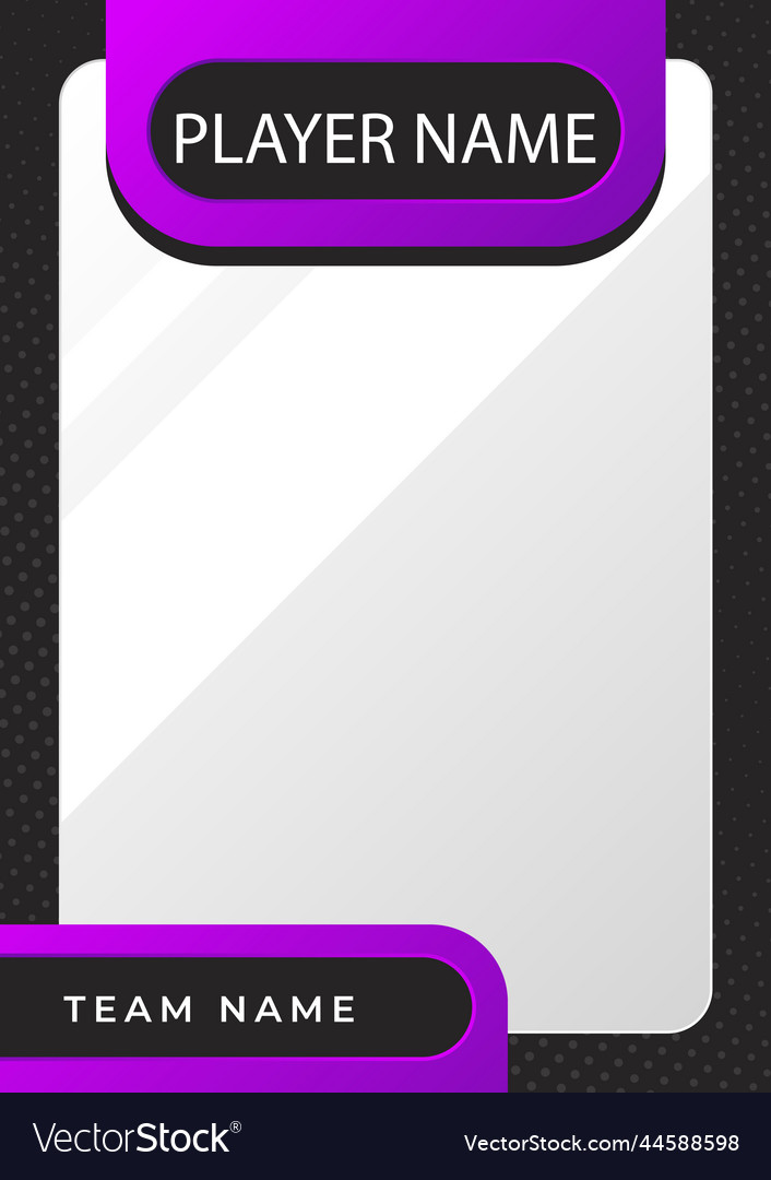 Gradient trading cards template Royalty Free Vector Image