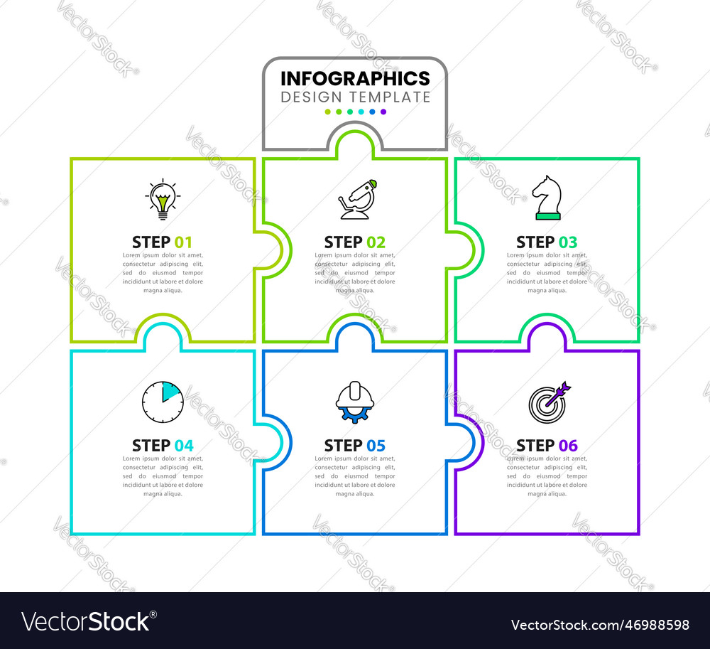 Infographic design template creative concept with Vector Image