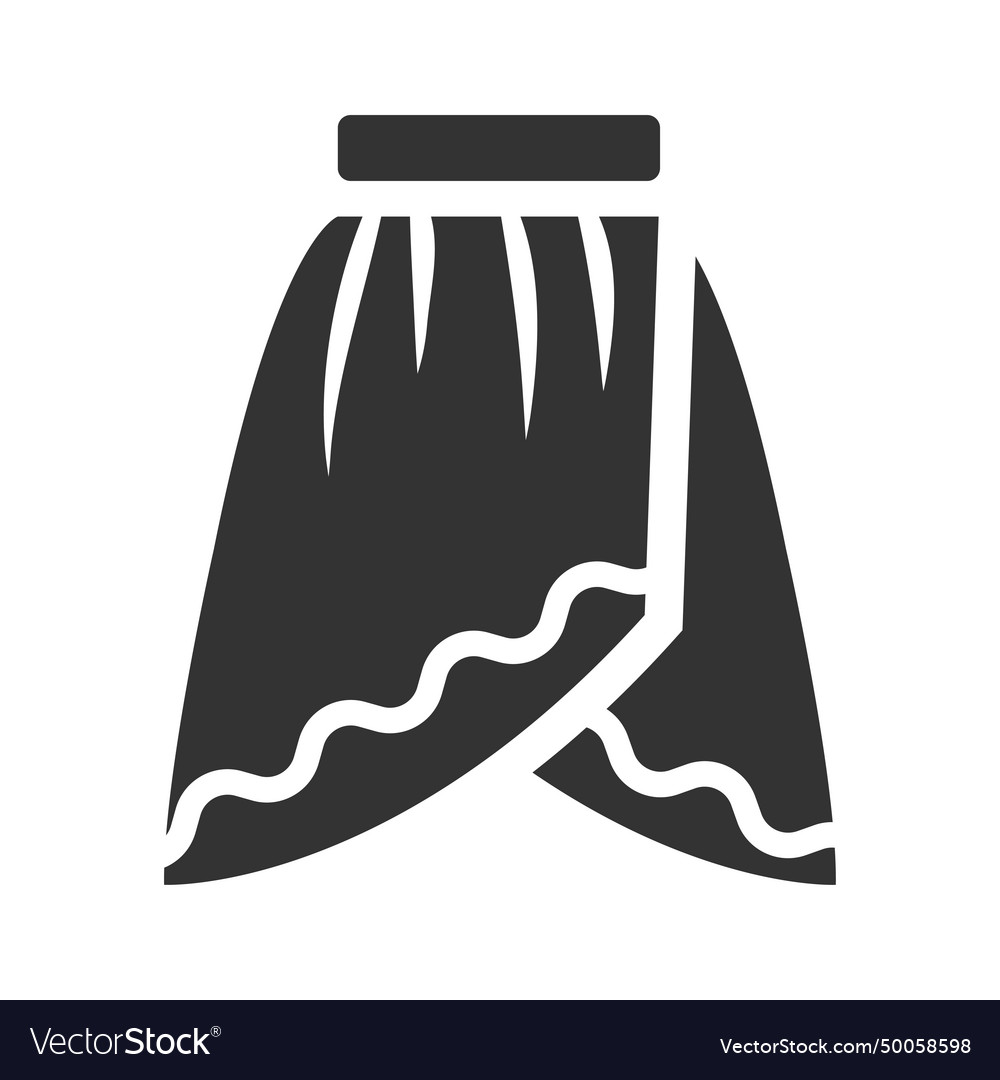 Short Skirt Icon Royalty Free Vector Image Vectorstock