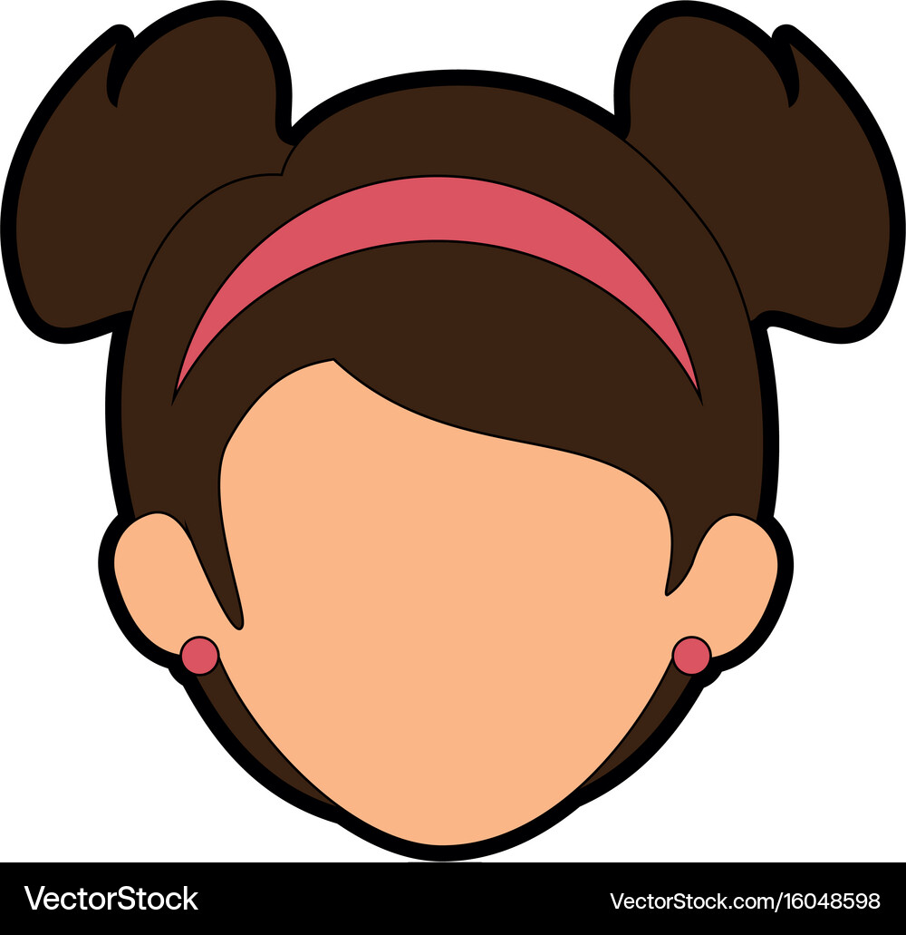 Woman cartoon faceless Royalty Free Vector Image