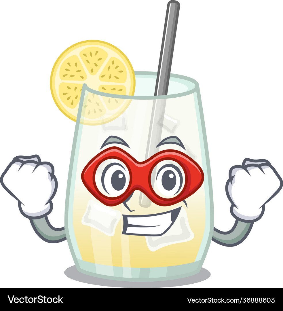 A cartoon drawing tom collins cocktail Royalty Free Vector