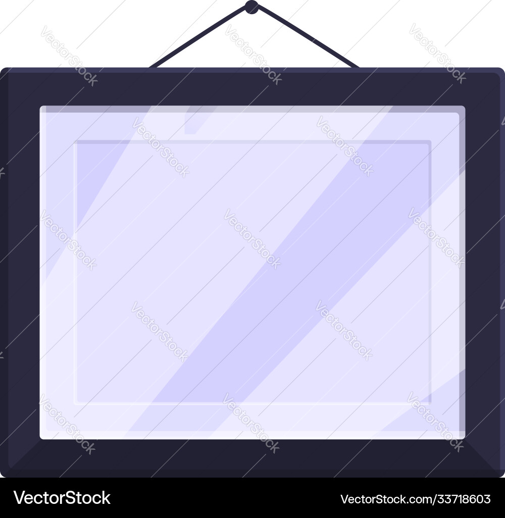 Border photo frame icon cartoon style Royalty Free Vector