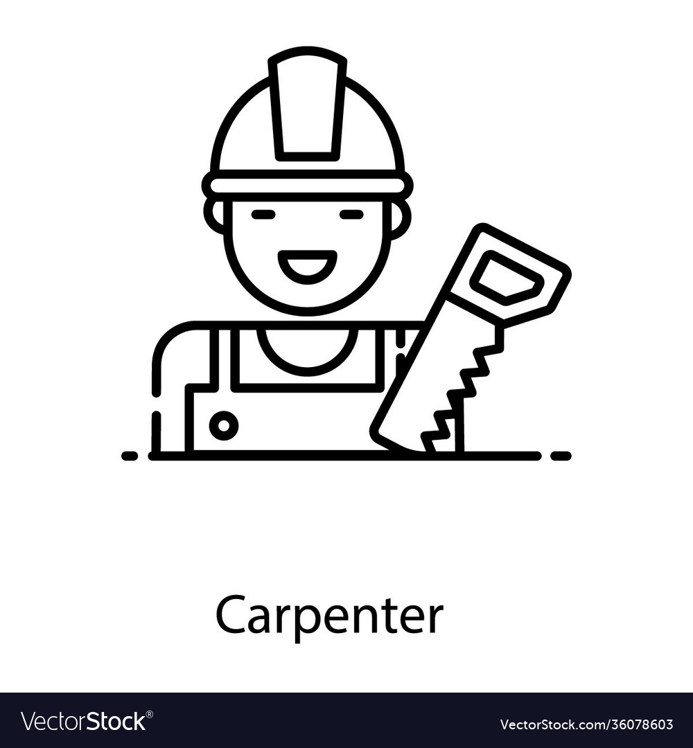 Carpenter Royalty Free Vector Image - VectorStock