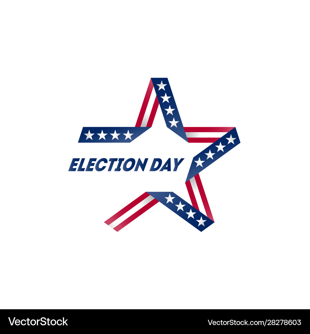 Election voting poster start political Royalty Free Vector