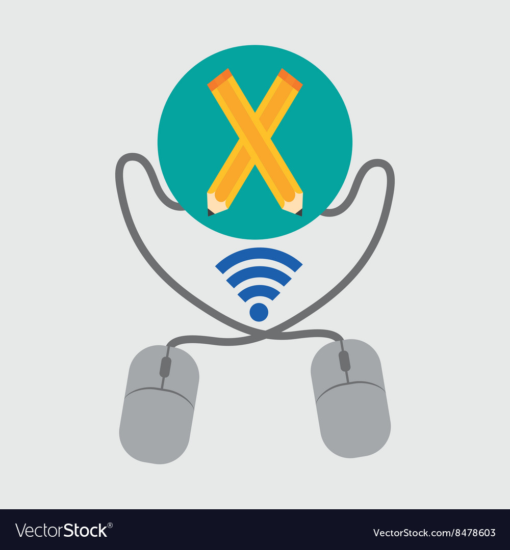 Flat about technology design Royalty Free Vector Image