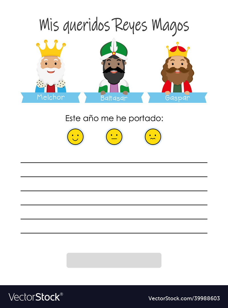 Letter to the three wise men from east Royalty Free Vector