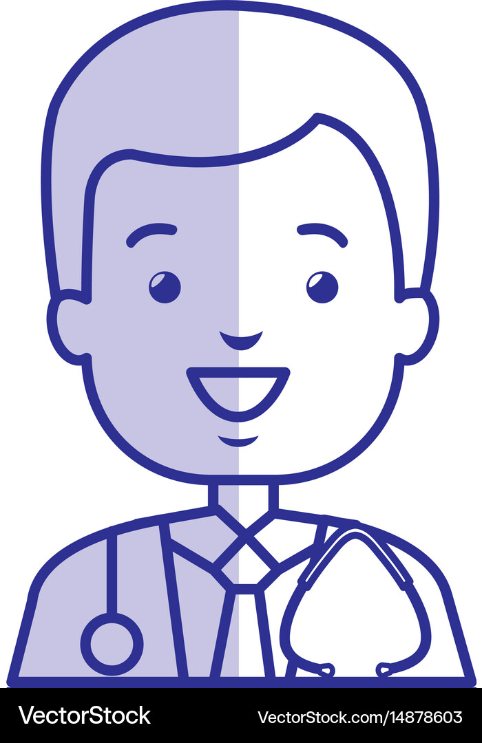 Male doctor avatar character Royalty Free Vector Image