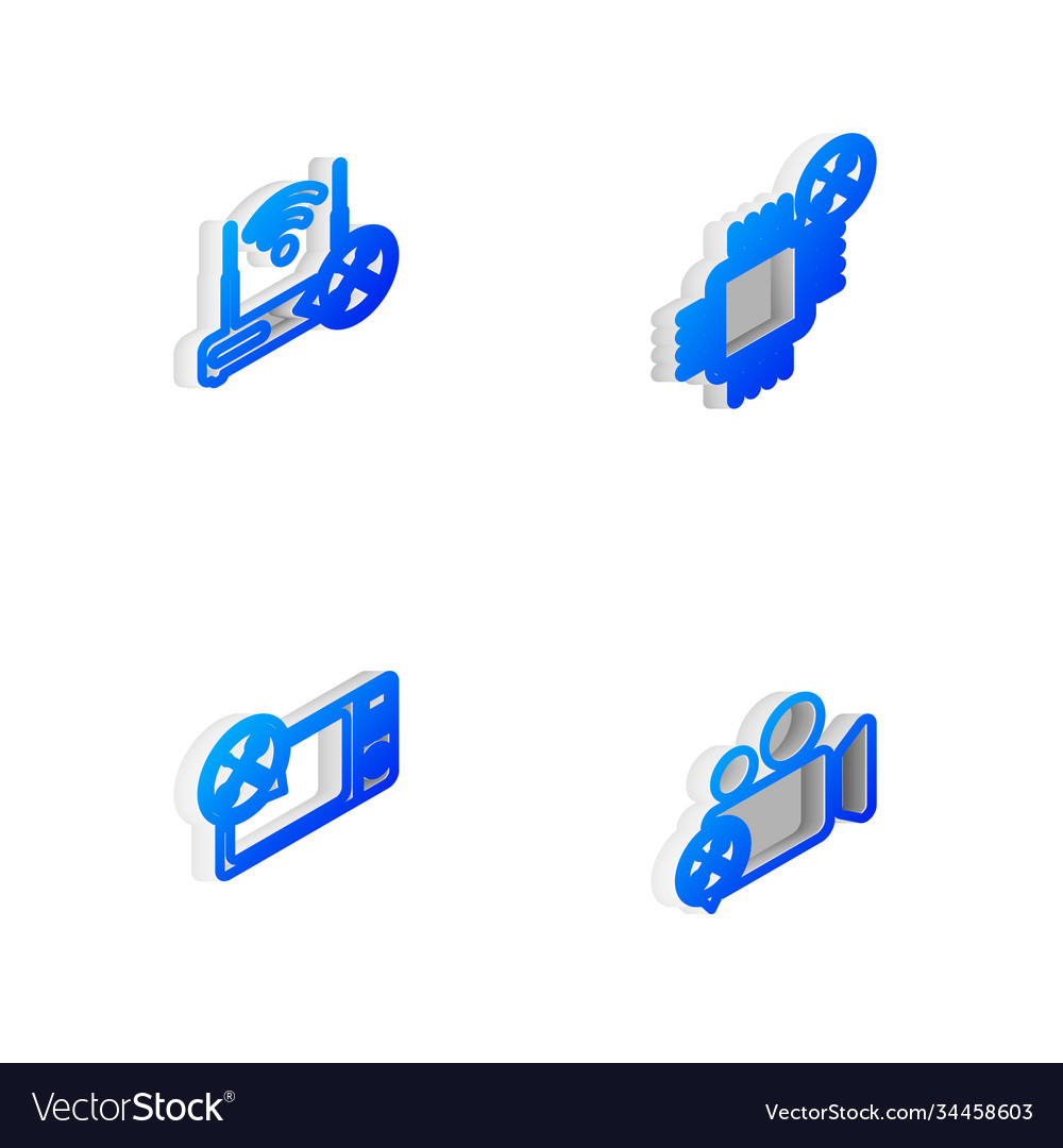 Set isometric line processor service router wi-fi Vector Image Set isometric line processor service router wi-fi Vector Image