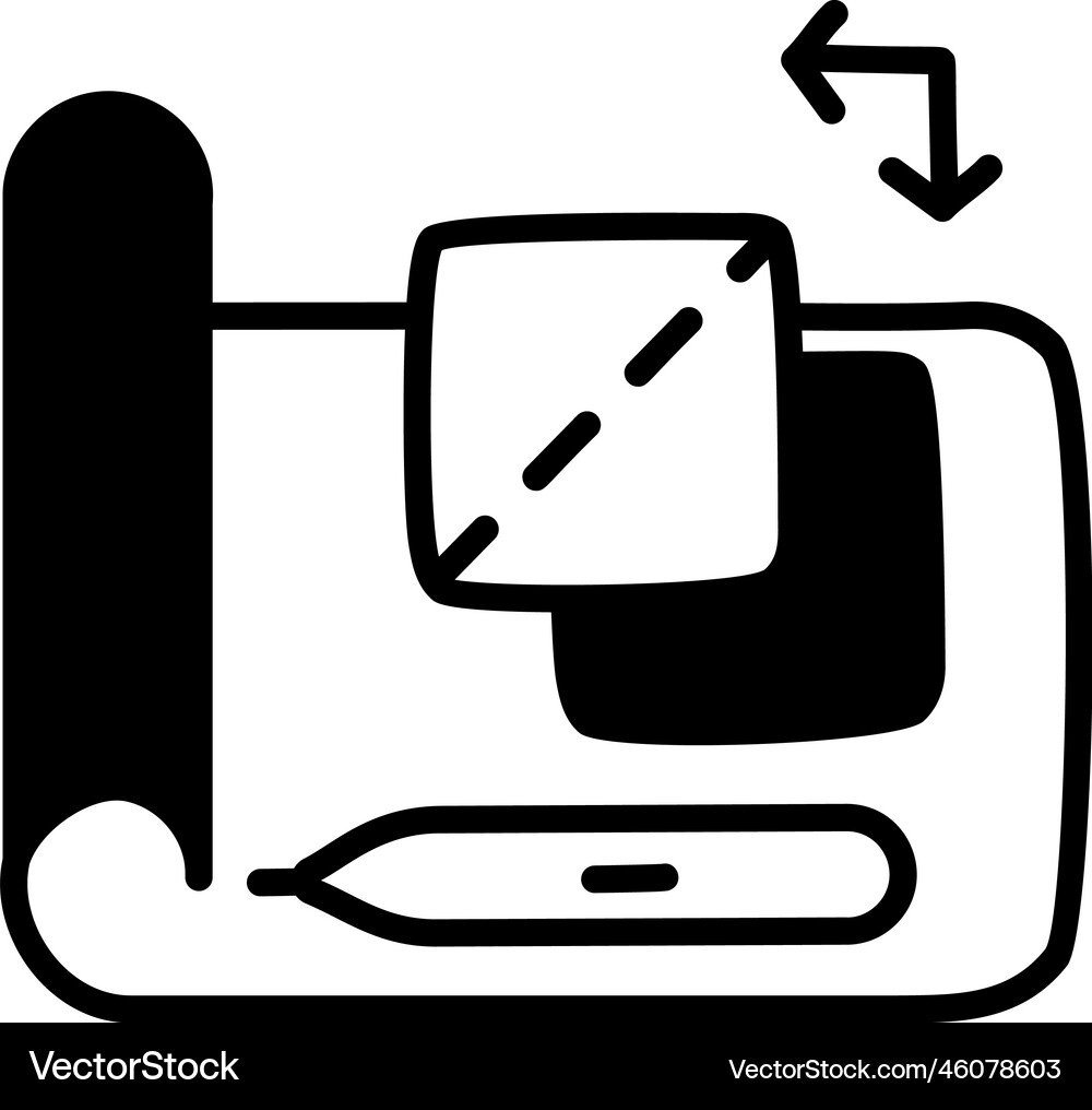 Stroke tool Royalty Free Vector Image - VectorStock
