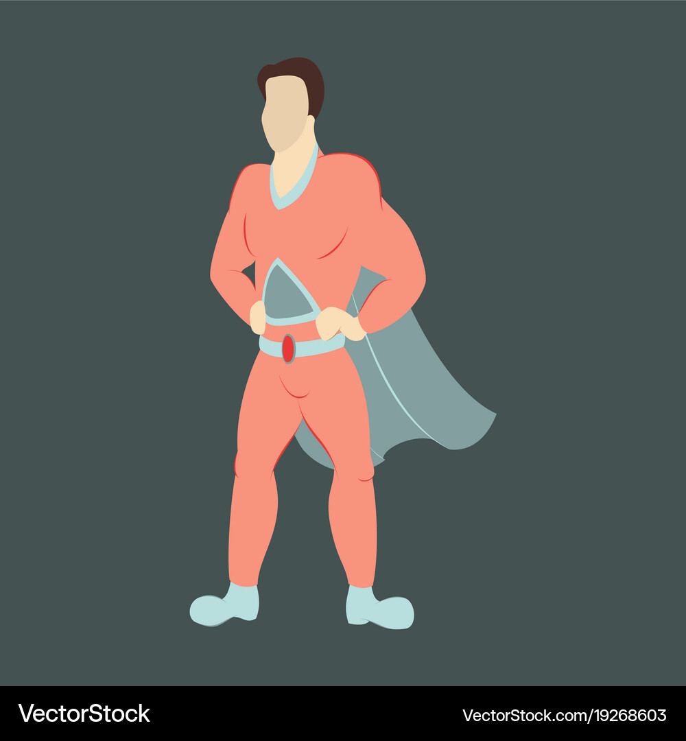 Superhero cartoon icon with superman Royalty Free Vector